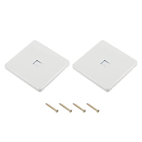 Patikil Ethernet Socket Single Port Rj45 Cat6 Wall Plate For Ethernet Cable Networking Socket