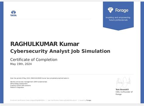 Raghul Kumar K S On Linkedin Cyber Security Analyst Job Simulation