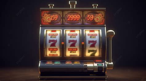 Illustration Of A 3d Rendered Slot Machine Scoreboard With Lucky Seven