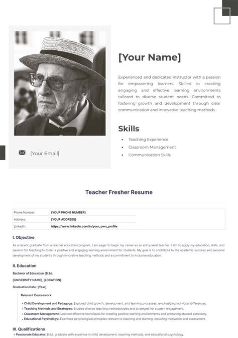 Free Simple Sap Fresher Resume Template To Edit Online