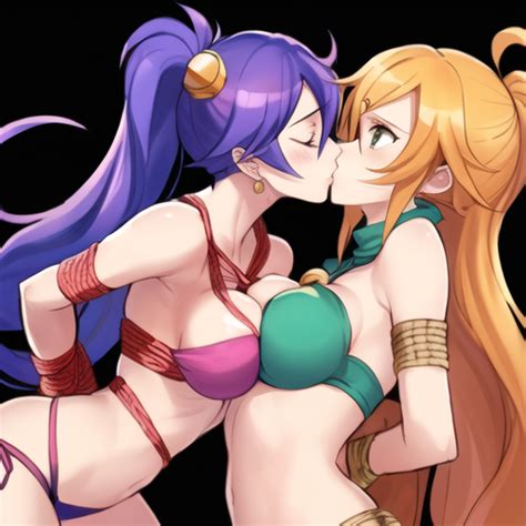 Nami X Shantae Atado Beso By Roechimania On Deviantart