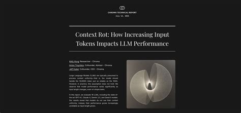 Context Rot How Increasing Input Tokens Impacts Llm Performance