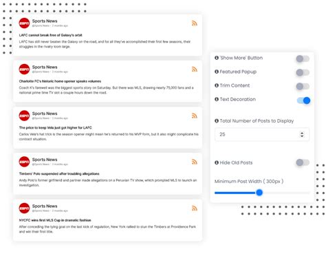 Best RSS Widget For HTML Website Collect Curate Embed