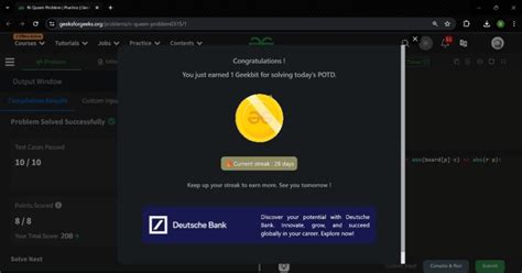 Subham Banerjee On Linkedin 50daysofcode Gfg Leetcode Dailychallenge