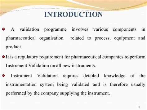 Equipment Validation