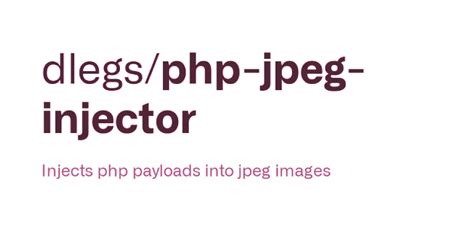php jpeg injector injects php payloads into jpeg images