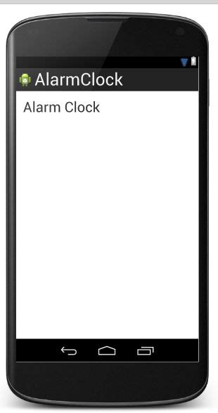 Simple Alarm Application In Android Studio
