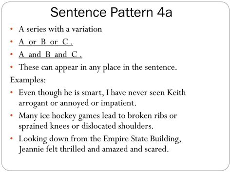 PPT Sentence Patterns PowerPoint Presentation Free Download ID 1853056
