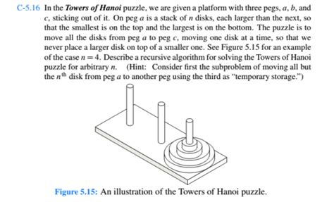solved describe a recursive algorithm for solving the towers