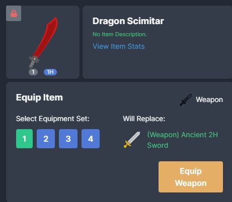 Bug Issue Around Checking Gear Stats When In Different Gearset