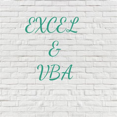 Excel And Vba Tricks