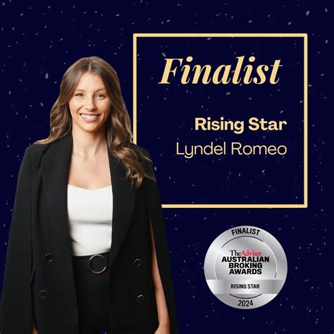 Thrilled To Announce That Lyndel Is A Finalist For The Rising Star