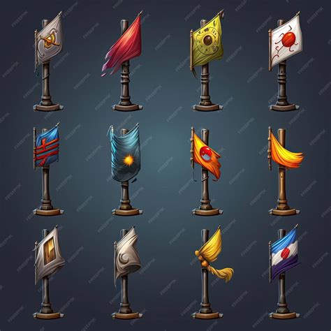 Premium Ai Image Direction Flag Pole Game Ai Generated Flutter Small Sign Icon Symbol