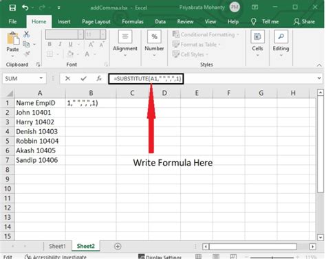 Как проставить запятые в столбцах Excel Word и Excel помощь в работе с программами