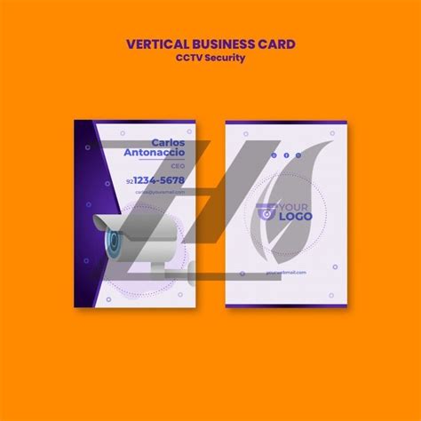 دانلود فایل لایه باز کارت ویزیت دوربین مداربسته دانلود رایگان فایل