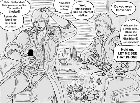 Bb Baalbuddy Dante Devil May Cry Nero Devil May Cry Servbot Mega Man Capcom Devil