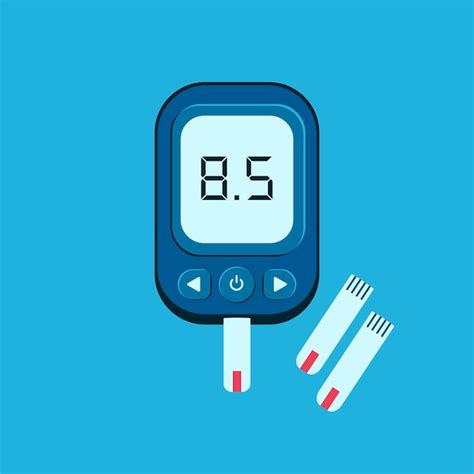Premium Vector Electronic Glucometer Illustration