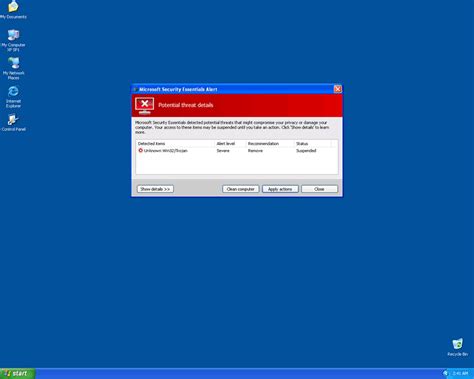 Remove Microsoft Security Essentials Alert Virus Removal Guide