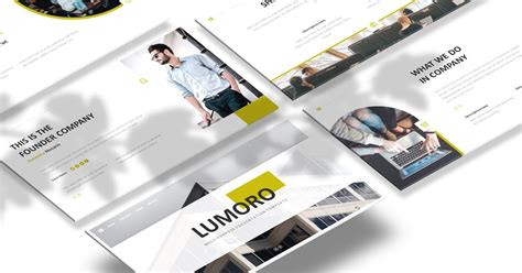 Lumoro Многоцелевой Шаблон Powerpoint Шаблоны презентаций Включая творческий и портфолио