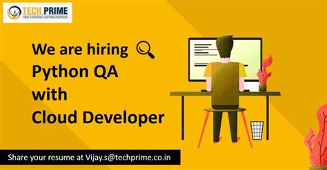 Hiring Python Pytest Cloud Aws Azure Developer Automationtesting Qatesting Tech Prime