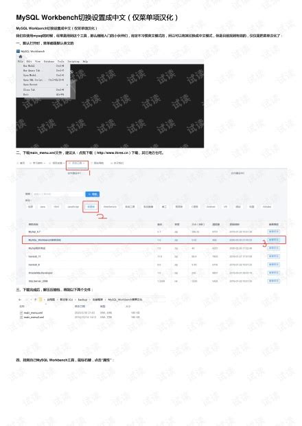 Mysqlworkbench切换设置成中文（仅菜单项汉化）mysqlworkbench设置中文资源 Csdn下载