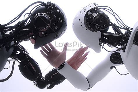 머리를 만지는 로봇 일러스트 무료 다운로드 Lovepik