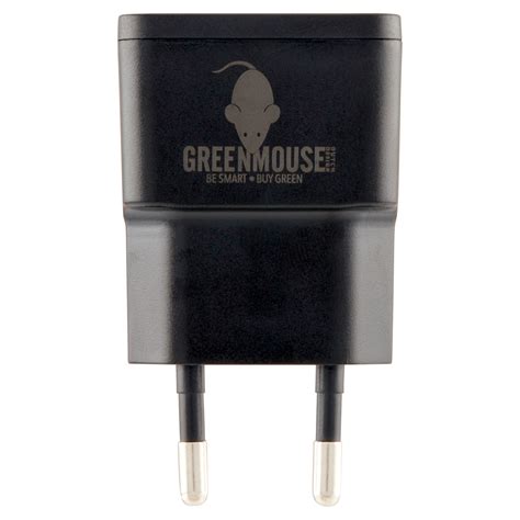 GreenMouse USB Charger A Black Per Doos St
