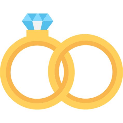 Anillos De Boda Icono Gratis
