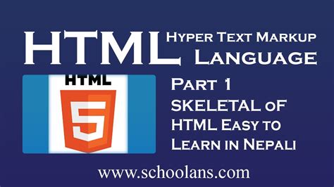 Learn Html In Nepali Part 1 For Class 789 And 11 Youtube