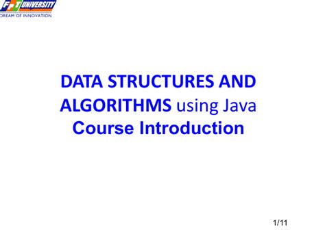 Data Structures And Algorithms In Java Course Intro
