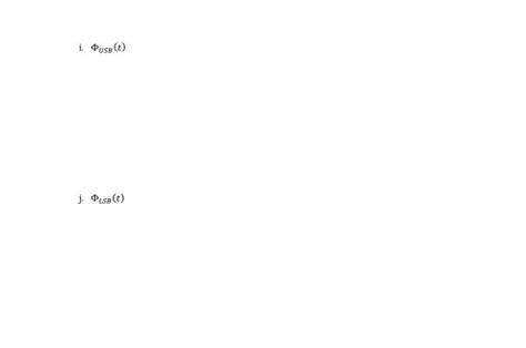 Solved The Building Block Of The SSB Signal Are The Chegg Com