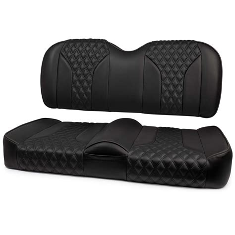 Buy Modz® Fs2 Custom Golf Cart Front Seat For Ezgo Txt 1995 Up Black Base Double Diamond