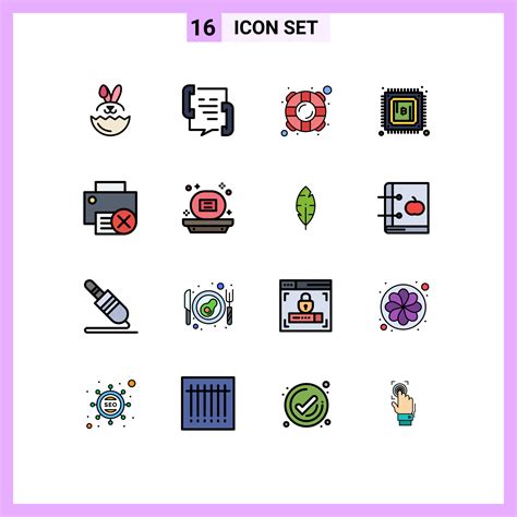 Stock Vector Icon Pack Of 16 Line Signs And Symbols For Gadget Computers Help Power Currency