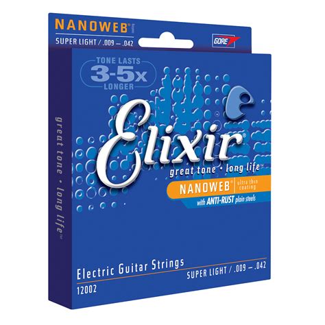 Elixir Guitar Strings Electric Nanoweb Super Light 9 42 School Locker