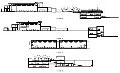 Building Drawing With Different Elevation In Dwg File Cadbull