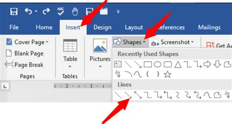 How To Insert An Arrow In Word Officebeginner