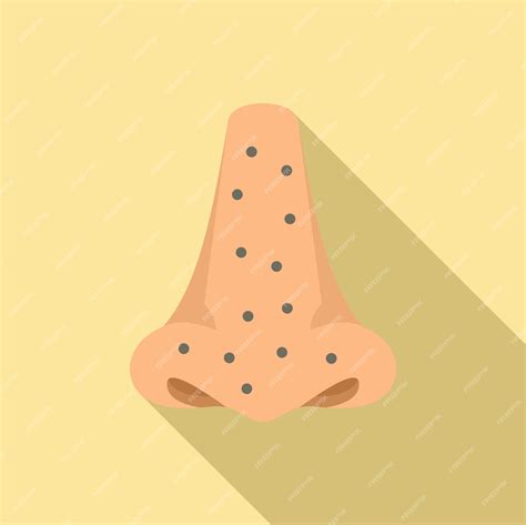 Premium Vector Nose Teen Problems Icon Flat Illustration Of Nose Teen Problems Vector Icon For