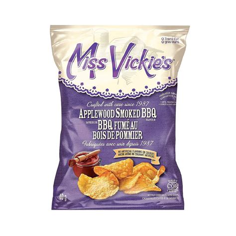 Bulk Miss Vickies Applewood Smoked Barbecue Chips Box Of 40 Bags