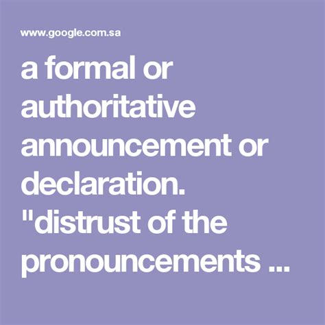 Announcement Synonym