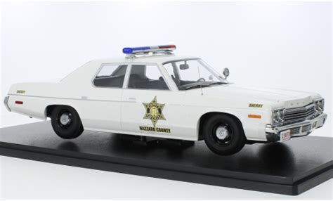 Diecast Model Cars Dodge Monaco 1 18 Kk Scale Hazzard County Sheriff