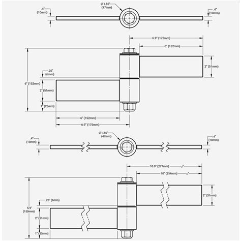 10 Strap Hinge Sold Each Swi Fence And Supply