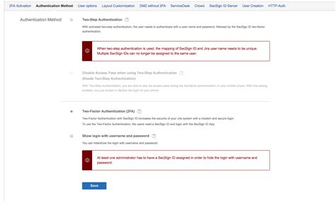 Confluence Two Factor Authentication Secsign 2fa