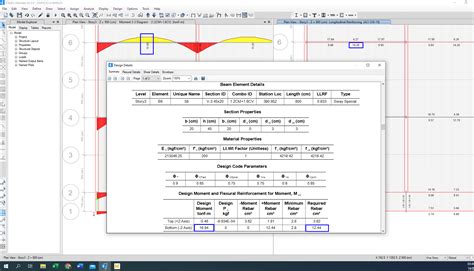 I Am Using Etabs For Design A Beam But In The Diagram The Moment Is 11 03 And In The Design