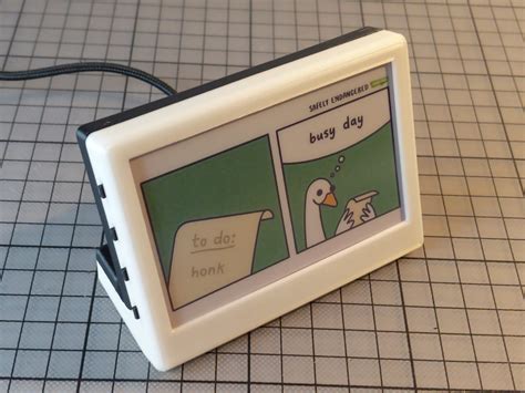 Stl 文件 Desktop Case For Pimoroni Inky Impression 4 7 Colour Epaper Eink Hat And Raspberry