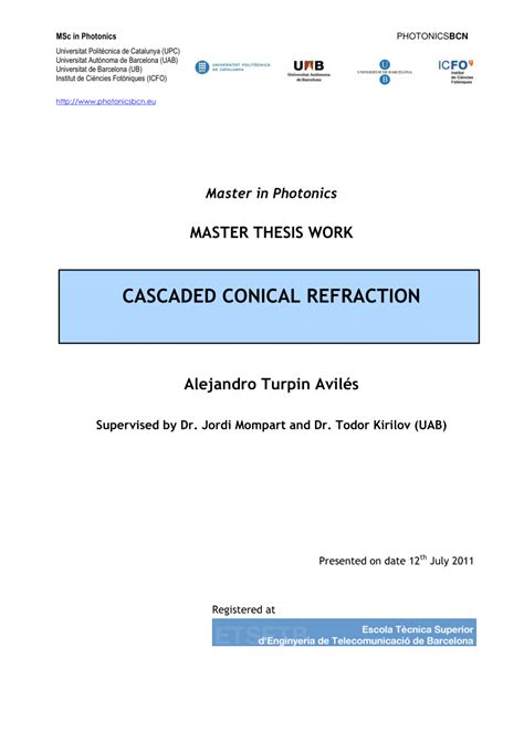 Pdf Cascaded Conical Refraction