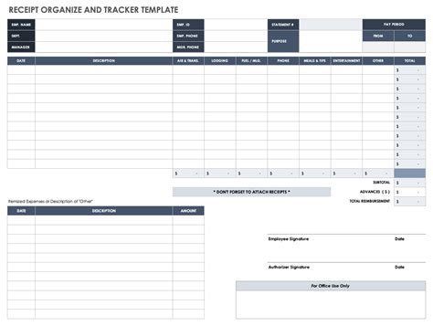 Download Free Excel Receipt Templates Smartsheet 50 Off