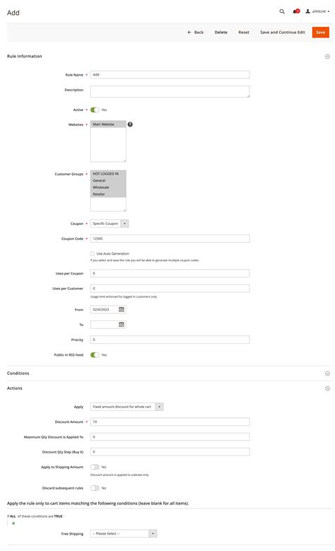 Subtotal Excl Tax Condition For Cart Rule Is Not Working For Free Shipping · Issue 36760