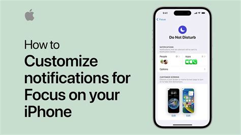 How To Customize Notifications For Focus On Your Iphone Apple Support