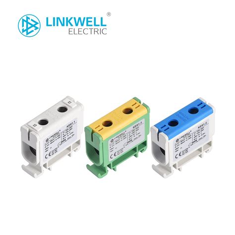 Linkwell Electrical Cabinet Terminal Block Din Rail Installed Cable