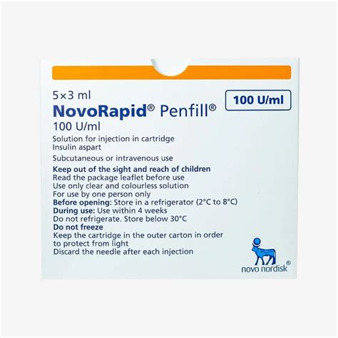 Novorapid Penfills 100 Iu